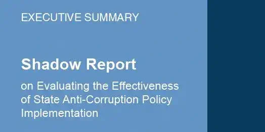 Evaluating Ukraine's Anti-Corruption Efforts: Shadow Report
